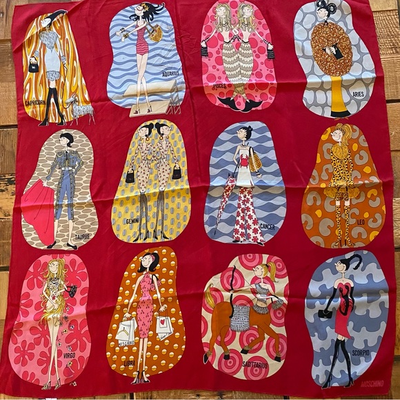 Moschino | Accessories | Moschino Silk Scarf | Poshmark